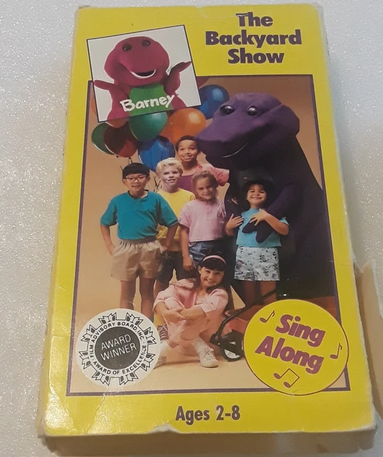 BARNEY & FRIENDS The Backyard Show VHS Sing Along 1988 RARE WHITE VHS £ ...