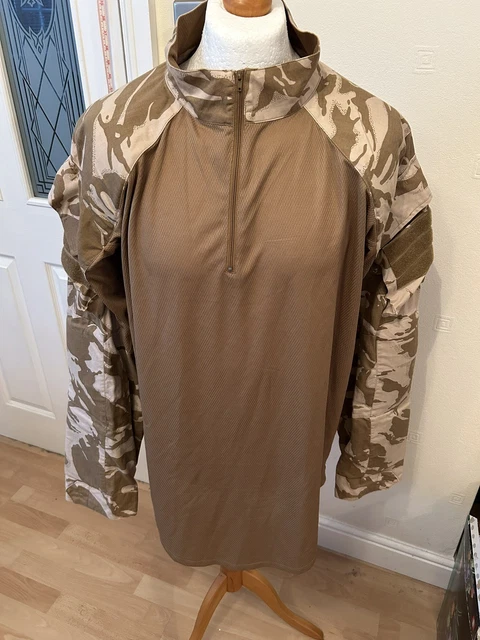 BRITISH ARMY ISSUE UBAC Desert Camo Under Body Armour Combat Shirt 124 ...