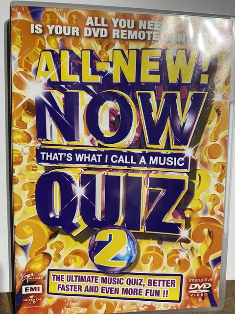 NOW THATS WHAT I Call A Music Quiz 2 DVD Interactive Game (2006) £0.99 ...