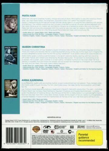 THE GRETA GARBO Collection: Mata Hari+Queen Christina+Anna Karenina DVD ...