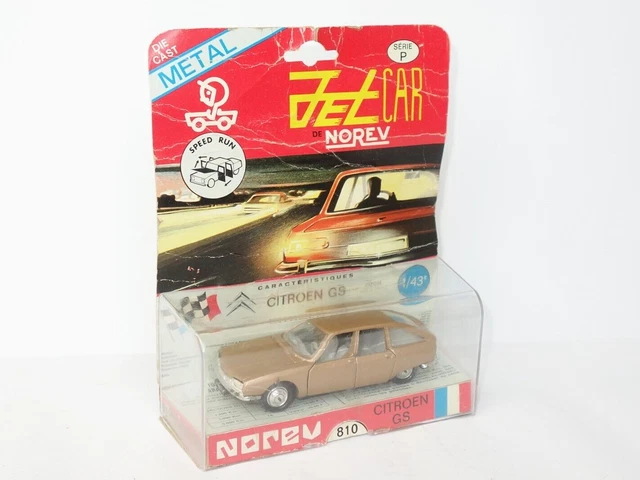 ETAT NEUF ANCIEN Norev métal jetcar jet-car 810 Citroën GS boîte orig ...