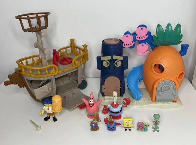 IMAGINEXT SPONGEBOB SQUAREPANTS House & Krabby Patty Food Truck Barca ... IMAGINEXT SPONGEBOB SQUAREPANTS House & Krabby Patty Food Truck Barca ...