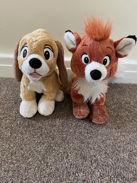 DISNEYLAND PARIS FOX And The Hound Copper And Tod Soft Plush Toys £28. ...