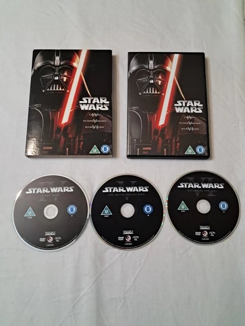 STAR WARS TRILOGY Episodes IV V and VI DVD 2013 Mark Hamill Lucas £1.75 ...