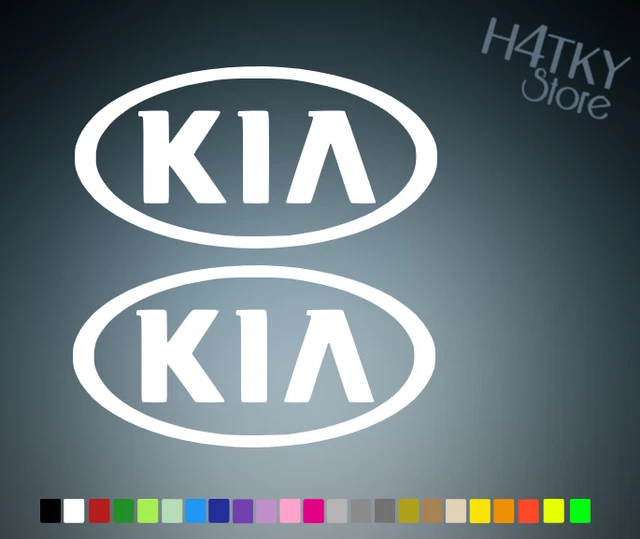 KIA OLD LOGO sticker car spoiler mudflap door window boot bumper mug £3 ...