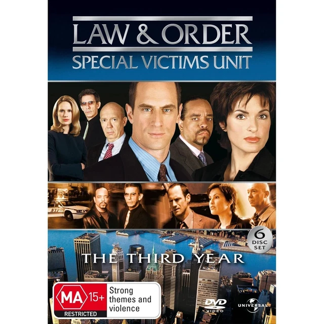 LAW AND ORDER - Special Victims Unit : Season 3 (DVD, 2000) PAL Region ...