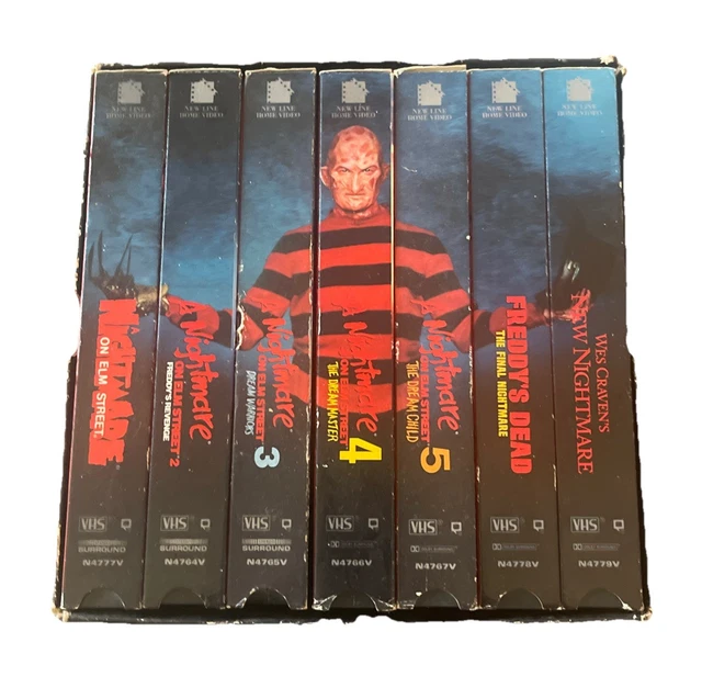 VINTAGE THE NIGHTMARE on Elm Street Collection VHS Box Set 1999 Wes ...