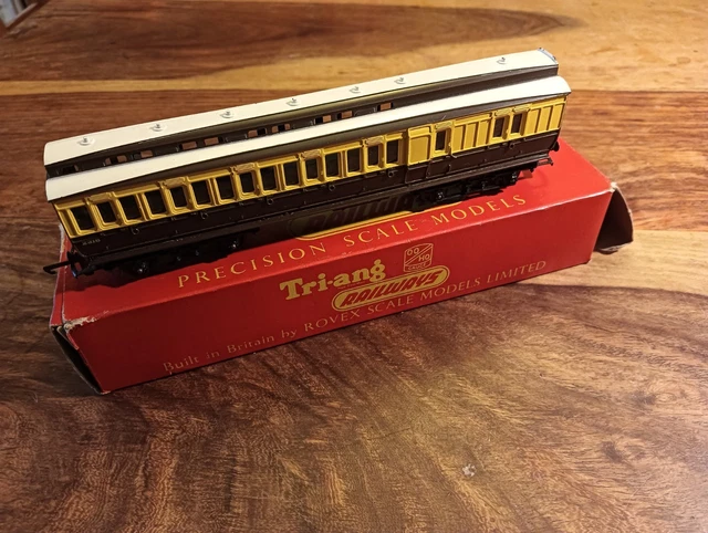 TRIANG OO GAUGE R333 GWR Brake 3rd Coach Clerestory Roof £10.18 ...