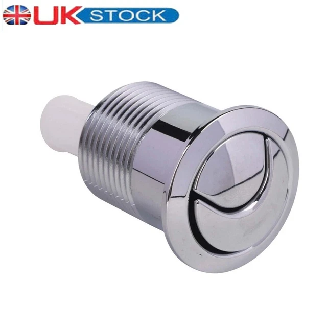 FOR SIAMP SKIPPER 45 Chrome Dual Flush Toilet Cistern Push Button ...