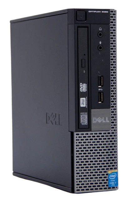 DELL DESKTOP WINDOWS 10 PC OptiPlex 9020 USFF Intel i7 4th Gen 8GB RAM ...