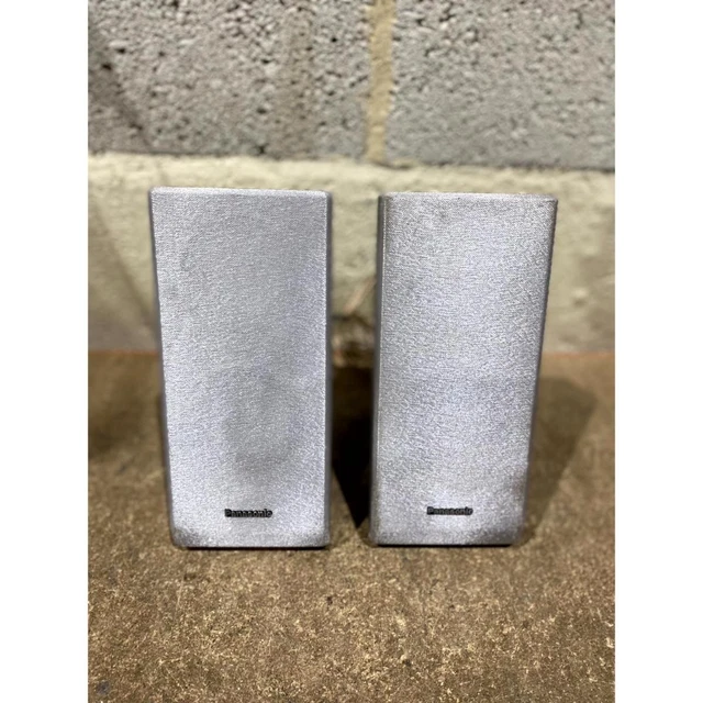PAIR OF PANASONIC SB-EN7 Bookshelf Speakers Grey & Black Wired 6W 3 ...