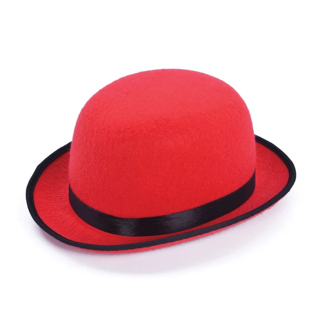 RUBIES RED CLASSIC Bowler Hat Stag Do Adults Fancy Dress £8.19 ...