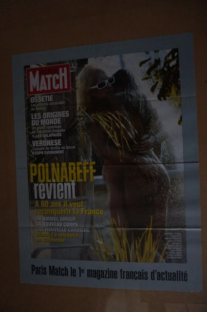 MICHEL POLNAREFF / Affiche 80 X 60 / Paris Match EUR 14,99 - PicClick FR