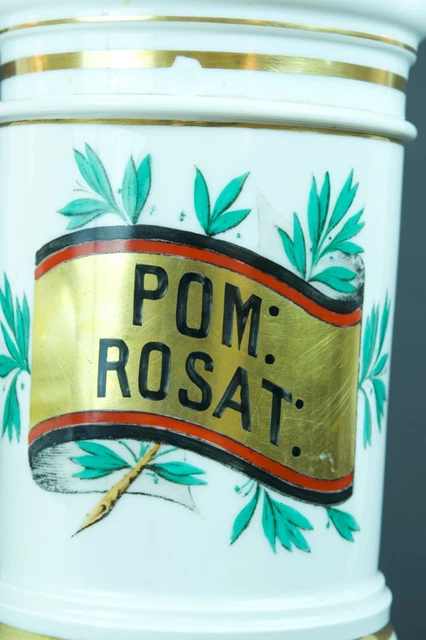 ANCIENNE PAIRE DE pots à pharmacie 19ème porcelaine porcelaine de Paris ...