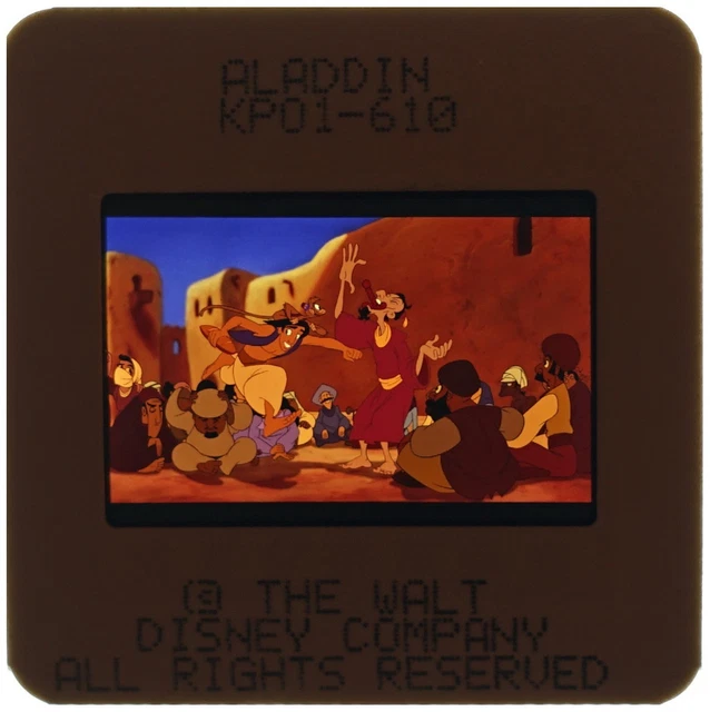 ALADDIN 35MM Original vRARE NM movie slide 1992 ROBIN WILLIAMS DISNEY # ...