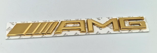 24CT GOLD PLATED MERCEDES AMG REAR BOOT TRUNK BADGE EMBLEM 24K £34.95 ...