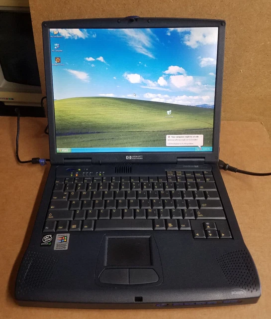 VINTAGE HP XE2 PIII 500Mhz Vintage Gaming Laptop Dual-boot DOS and ...