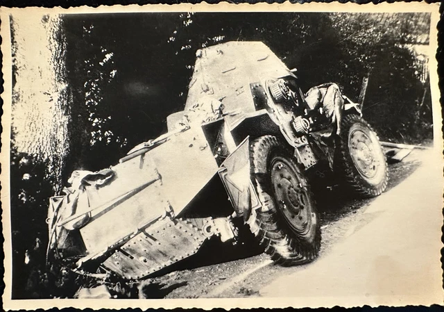 GERMAN PHOTO WW2 ARCHIVE : Automitrailleuse PANHARD AMD-178 _ HS KO EUR ...