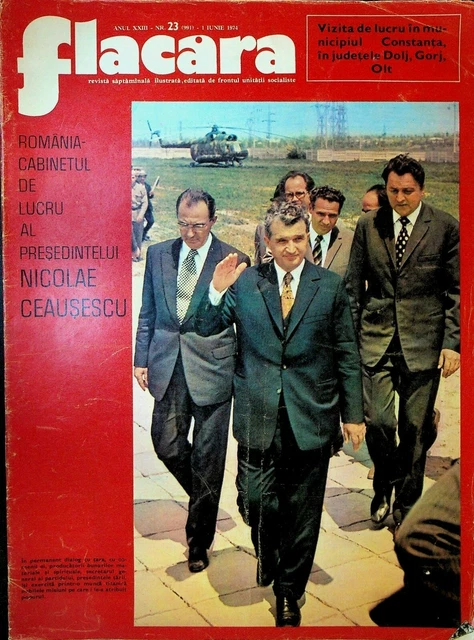 FLACARA MAGAZINE 1 giugno 1974 Nicolae Ceausescu Ilie Nastase EUR 27,16 ...
