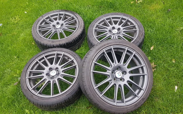 SUBARU IMPREZA 18& GENUINE PRODRIVE GT1 alloy wheels tyres 7.5x18 et53 ...