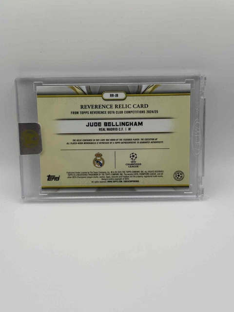 2024-25 TOPPS REVERENCE Jude Bellingham Patch Relic Card 10/10!! EUR ...