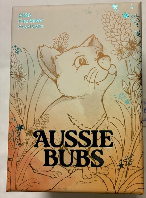 2026 BABY PROOF AUSSIE BUBS $5 BABY TASMANIAN DEVIL 1oz FINE SILVER ...