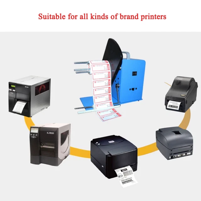 120MM AUTOMATIC LABEL Rewinder Barcode Label Bidirectional Rewinder ...