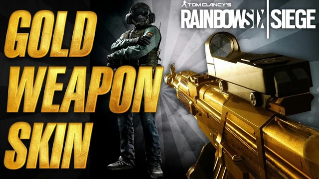 RAINBOW SIX SIEGE Gold Weapons Skin Pack Day One DLC for Playstation 4 ...