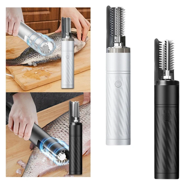 ELECTRIC FISH SCALER Fish Scale Scrape Stainless Steel Cordless ...