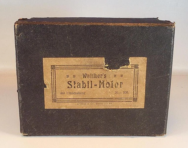 WALTHER`S STABIL MOTOR mit Umschaltung Uhrwerkaufzug & Schlüssel in Box ...