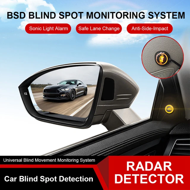 BSD WARNING LIGHT IP67 Waterproof Warning System Assist Lane Changing ...