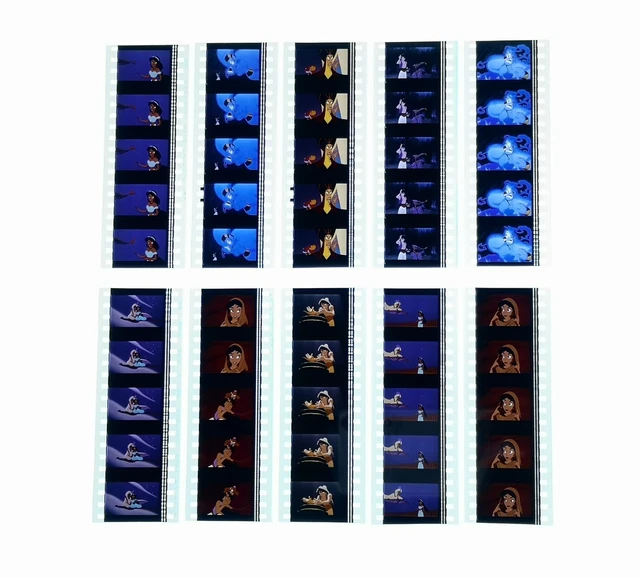 ORIGINAL DISNEY ALADDIN 35mm Film Cells Cinema Animation Celluloid ...