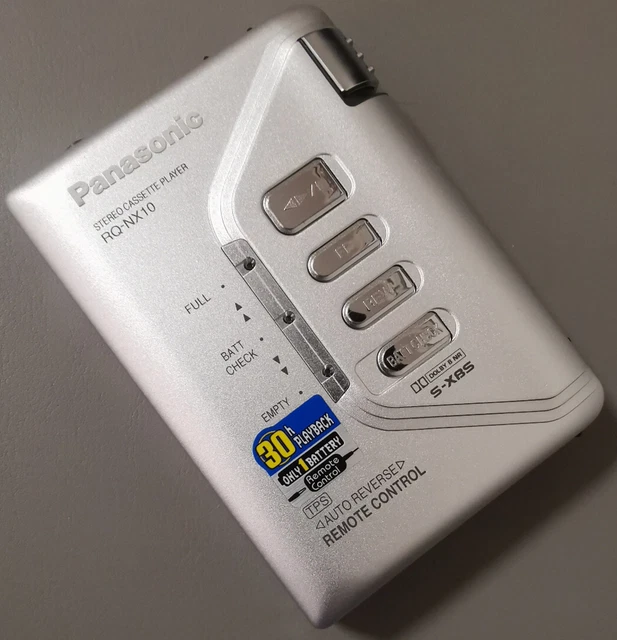 PANASONIC RQ-NX10 STEREO Cassette Player Walkman ohne Tasche 90er Made ...