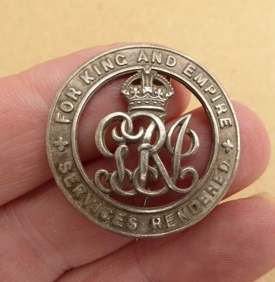 WW1 AIF AUSTRALIAN For King And Empire Services Rendered Badge A 46828 ...