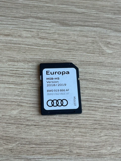 GENUINE AUDI 8W0-919-866 AF SAT NAV SD Card – 2018/2019 Europe Maps ...
