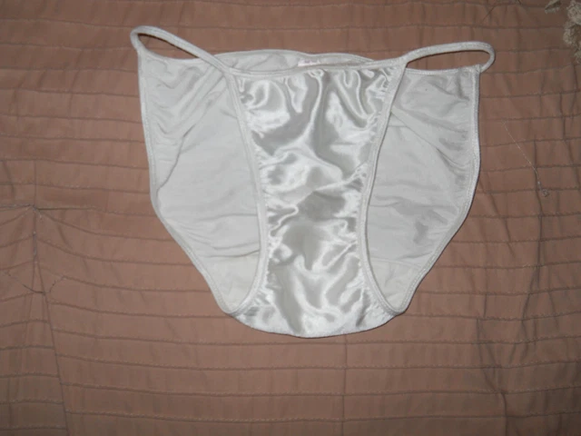 VINTAGE VICTORIA’S SECRET Satin Feel String Bikini Panties S $19.50 ...