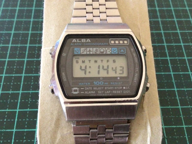VINTAGE SEIKO / Alba Lc Lcd Digital Quartz Watch $139.00 - PicClick AU