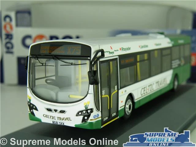 CORGI WRIGHT ECLIPSE 2 Celtic Buses Om46706B Shrewsbury X75 1:76 Size ...