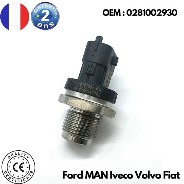 CAPTEUR DE PRESSION de Carburant 0281002930 Bosch pour Ford MAN Iveco ...