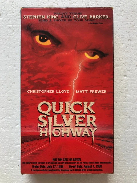 QUICKSILVER HIGHWAY - 1998 Clive Barker Stephen King PROMO FOX TV VHS ...