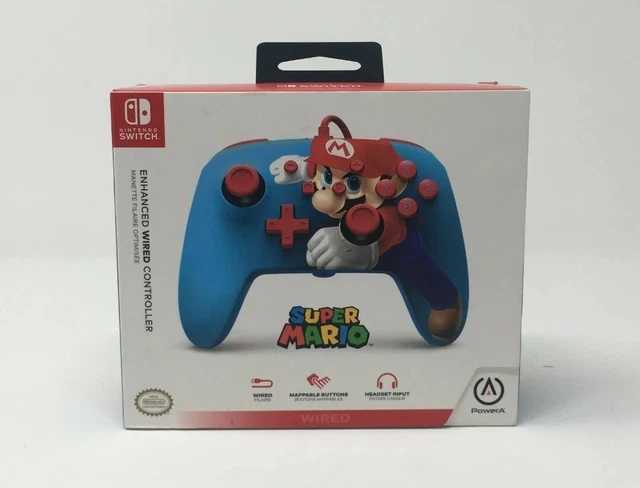 POWERA ENHANCED WIRED Controller for Nintendo Switch - Mario Punch Blue ...