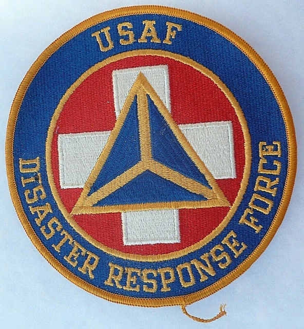 INSIGNE ÉCUSSON PATCH US USAF AIR DISASTER RESPONSE FORCE Pompiers ORIGINAL 14cm EUR 14,99 ...