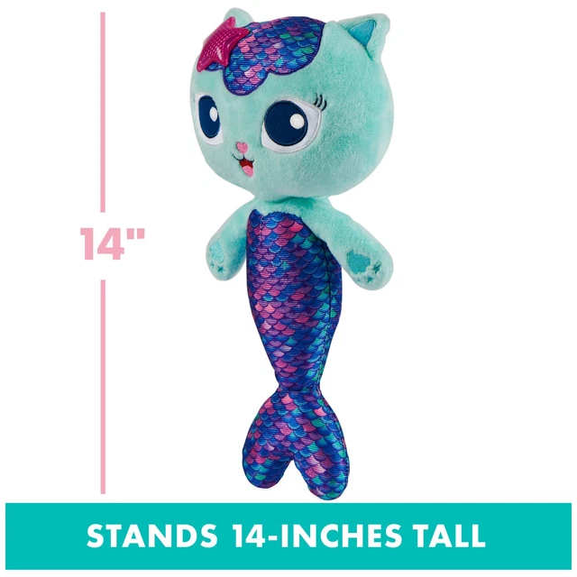 GABBY’S DOLLHOUSE, 14-INCH Interactive Talking MerCat Plush Kids Toys ...