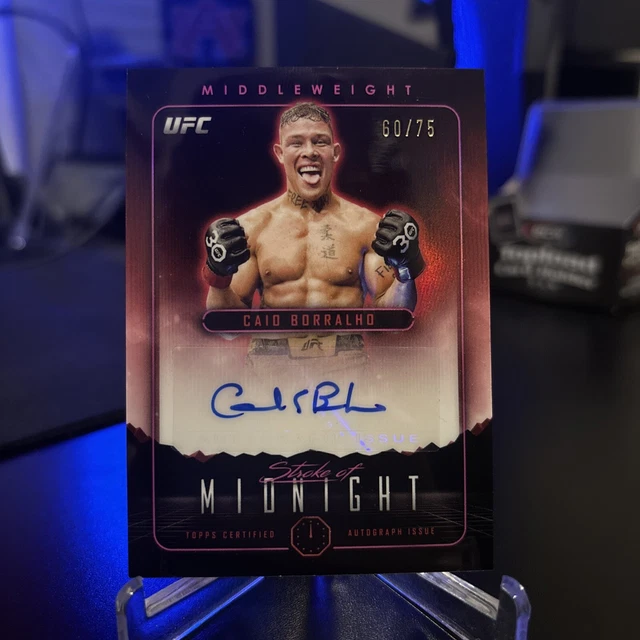 2024 TOPPS MIDNIGHT UFC Caio Borralho Stroke Of Midnight Auto /75 EUR ...