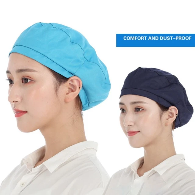 SMOKE-PROOF DUST CHEF Hat Cloth Hair Nets Cap Chic Work Hat Food ...