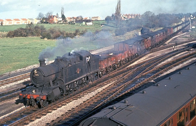 COLOUR RAIL SLIDE, BRW1328, GWR 7200 class, 7205, Westbury £1.25 ...