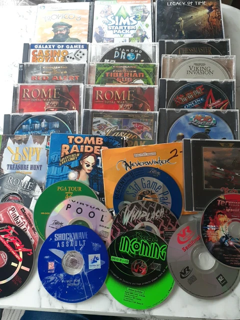 PC COMPUTER GAMES Video Game CD-ROM Lot of 30 $24.95 - PicClick