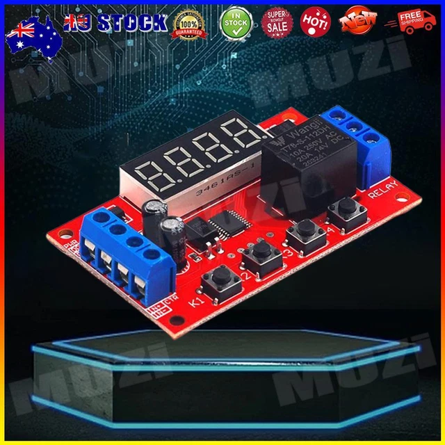 # 12V LED Digital Timming Relay Delay Trigger Switch Timer Control ...