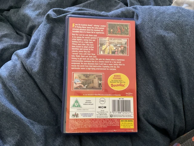 DISNEY/PIXAR THE INCREDIBLES VHS 2004 PAL Rare £37.90 - PicClick UK