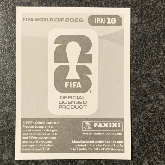 PANINI FIFA WORLD Cup 2026 Sticker Soccer Saleh Hardani IRN 10 £1.16 ...